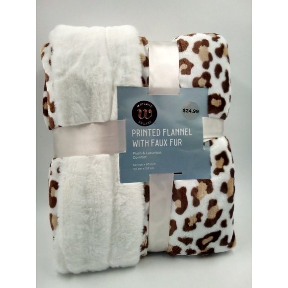 Wayland Square | Bedding | Wayland Square Leopard Print Plush Flannel ...
